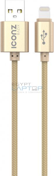 Iconz Bazix Aluminum Lightning Cable Gold XBL05G